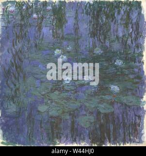 Claude Monet Blue Water Lilies Stock Photo - Alamy