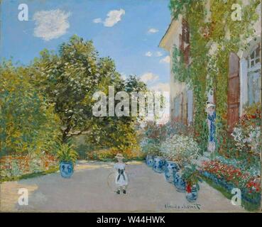The Artist’s House at Argenteuil. Claude Monet. 1873 Stock Photo - Alamy