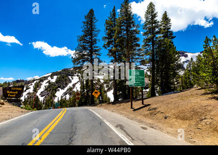 Sonora Pass along State Route 108 is California's second highest ...