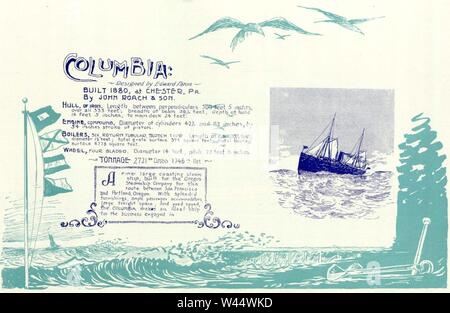 Columbia (steamship 1880) 02 Stock Photo - Alamy