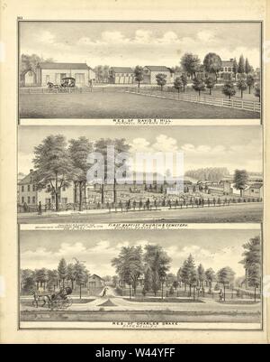 Combination atlas map of Mercer County, New Jersey Stock Photo - Alamy