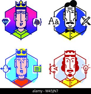 People of different professions flat icons in set collection for design ...