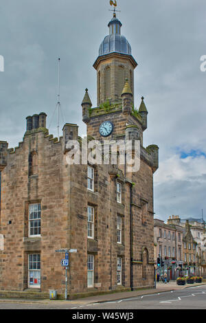 FORRES MORAY SCOTLAND THE FORRES TOLBOOTH BUILDING AND MARKET CROSS IN ...