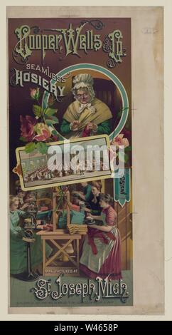 Cooper, Wells & Co. seamless hosiery Stock Photo - Alamy