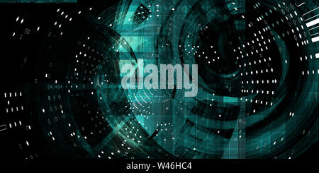 Humans and Machines Merging as a Futurist Concept art Stock Photo - Alamy