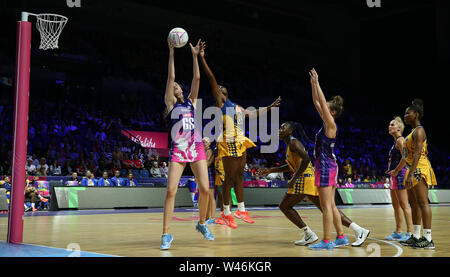 Scotland's Emma Barrie in action during the Netball World Cup match at ...