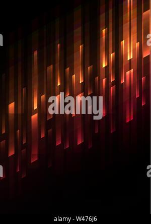 dark multicolour bar overlap in dark background, stripe layer backdrop ...