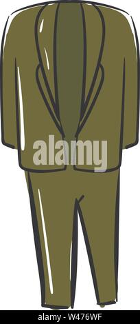 Suit dress icon flat vector. College code. Hanger uniform isolated ...