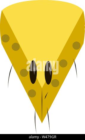 Sad cheese burger cartoon illustration isolated on white Stock Vector ...