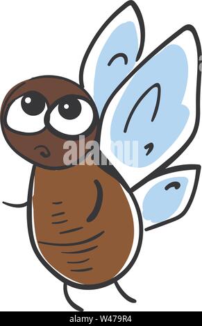 Scare night Halloween monster, vector illustration color cartoon ...
