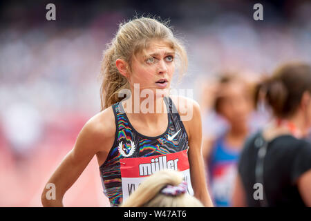 LONDON, ENGLAND - JULY 20: Konstanze Klosterhalfen of Germany, Laura ...