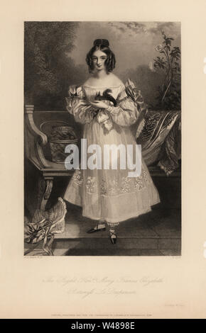 Mary Frances Elizabeth Stapleton, 17th Baroness le Despencer, aged 15 ...