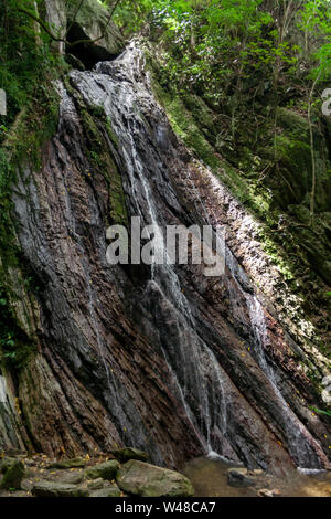 View of Quintero's Ravine or Quebrada Quintero from the iconic mountain ...