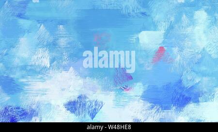 bright brushed painting with powder blue, dark slate blue and moderate ...