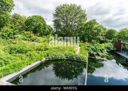 View over the biodiversity garden at John Hope Gateway in the Royal ...