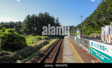 interior of Juniko Station. A railway station located in the town of ...