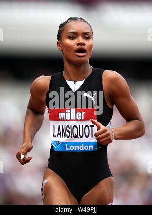 Great Britain's Imani Lansiquot during the 3rd heat of the 100 Metres ...