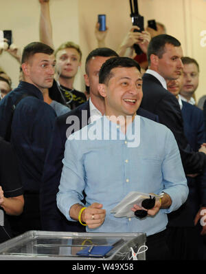 President Volodymyr Zelensky smiles during the launch of the High Anti ...