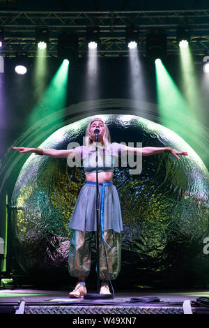 Norwegian songwriter and singer Aurora during her concert at the ...