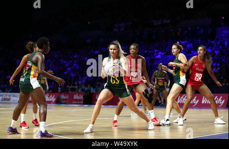 South Africa's Lenize Potgieter in action during the Netball World Cup ...