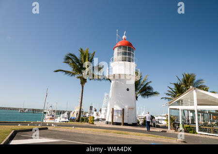 The Pine Islet Lighthouse Mackay Marina Queensland Australia Stock ...