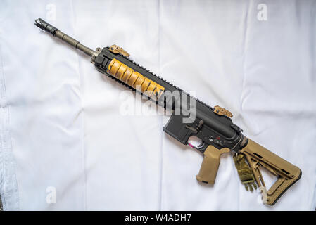 Rifle without magazine on white background Stock Photo - Alamy