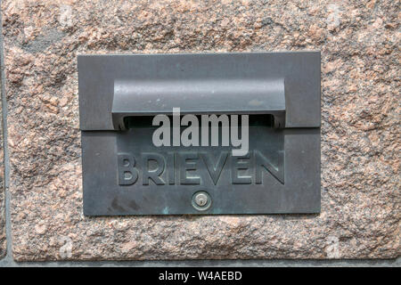 Postbox Of The Bank Building At Amsterdam The Netherlands 2019 Stock ...