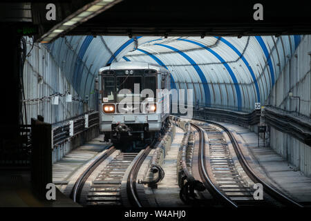 Sofia Metro train old Russian subway underground metro train model 81 ...
