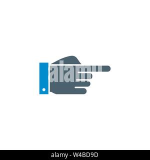 Hand Direction related vector glyph icon Stock Vector Image & Art - Alamy