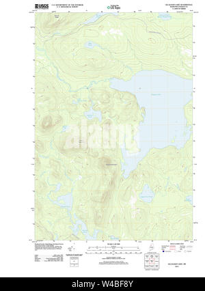 Maine USGS Historical Map Allagash Lake 460081 1954 62500 Restoration ...