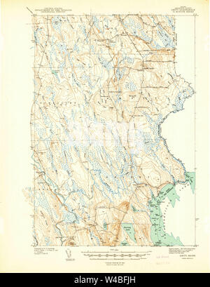 Maine USGS Historical Map Amity 460086 1941 62500 Restoration Stock ...