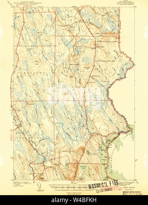 Maine USGS Historical Map Amity 460086 1941 62500 Restoration Stock ...