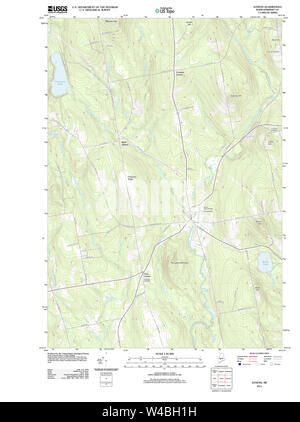 Maine USGS Historical Map Athens 104878 1989 24000 Restoration Stock ...