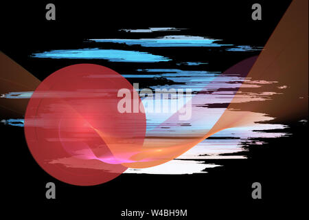 Abstract image with fancy pattern of bright colors in art Nouveau style ...