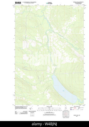 Maine USGS Historical Map Baker Lake NW 104886 1989 24000 Restoration ...