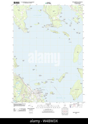 Maine USGS Historical Map Bar Harbor 104891 1982 24000 Restoration ...