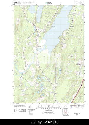 Maine USGS Historical Map Belgrade Lakes 104908 1982 24000 Inversion ...