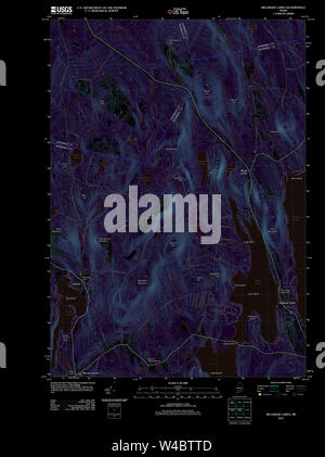 Maine USGS Historical Map Belgrade 460178 1980 24000 Restoration Stock ...