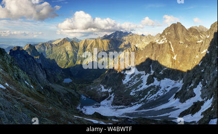 Mountain landscape. View of the High Tatras from the peaks of Kasprowy ...