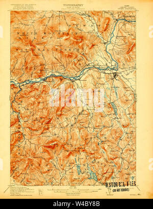 Bethel, Maine, map 1914, 1:62500, United States of America by Timeless ...