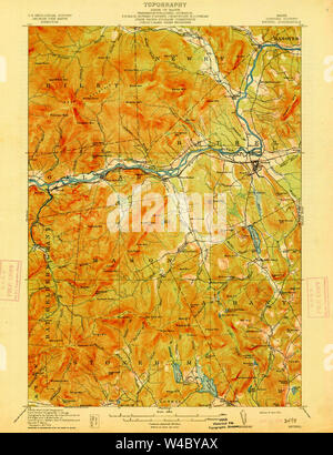 Maine USGS Historical Map Bethel 806503 1970 24000 Restoration Stock ...