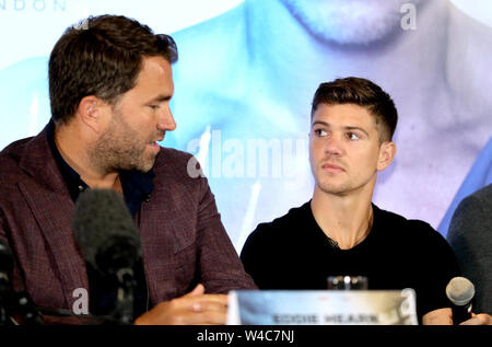 Eddie Hall during the press conference at Glaziers Hall, London ...