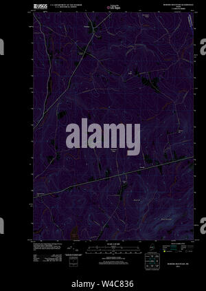 Maine USGS Historical Map Bowers Mountain 104951 1988 24000 Restoration ...