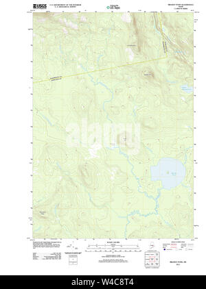 Maine USGS Historical Map Brandy Pond 104956 1988 24000 Restoration ...
