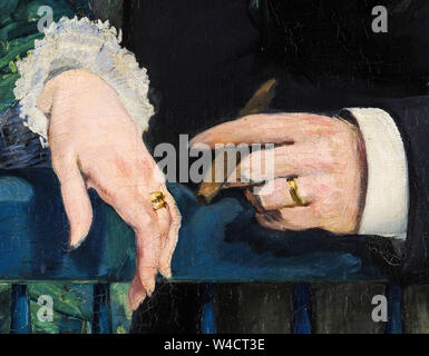 Edouard Manet, In the Conservatory, (The Winter Garden), portrait ...