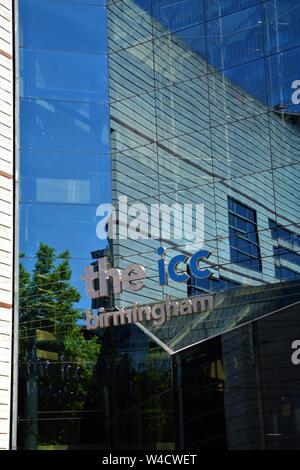 Brindley Place entrance to the ICC Birmingham, Birminghma, West ...