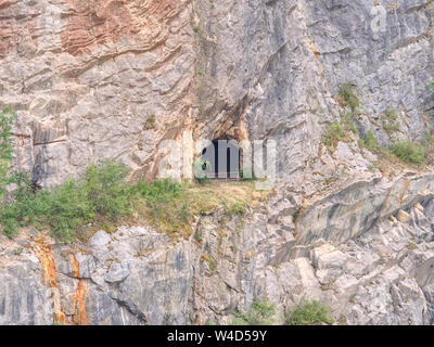 entrance mine adit mining entrance past gateway supported mine adit ...