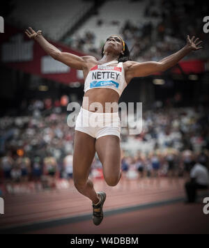 Christabel NETTEY of Canada in the Women's Long Jump - Final at the ...