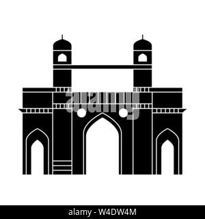 gate structure emblematic of indian vector illustration design Stock ...