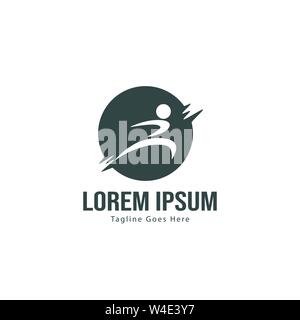 Athletic logo template design. Minimalist Athletic logo with modern ...